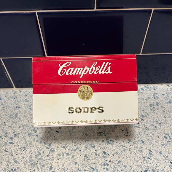 Campbell'S | Other | Vintage Campbell Soup Recipe Box With Dividers And ...